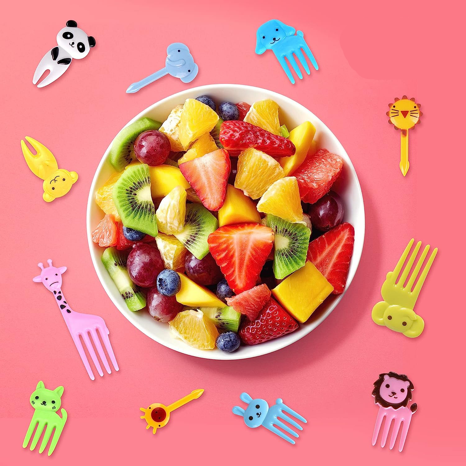 Set de 10 Furculite / Scobitori in Forma de Animale pentru Copii ...