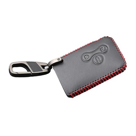 Husa din piele ecologica pentru cartela 3 butoane Renault Clio Logan ...