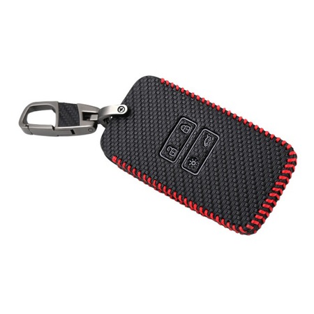 Husa din piele carbon pentru cartela Renault Megane Koleos Kadjar Clio ...