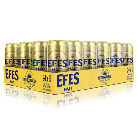 Bere blonda Efes Malt, 5% doza 24 x 0.5l - eMAG.ro