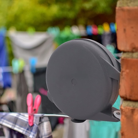 Sarma de rufe retractabila pentru interior/exterior, 12 m, Argintiu ...