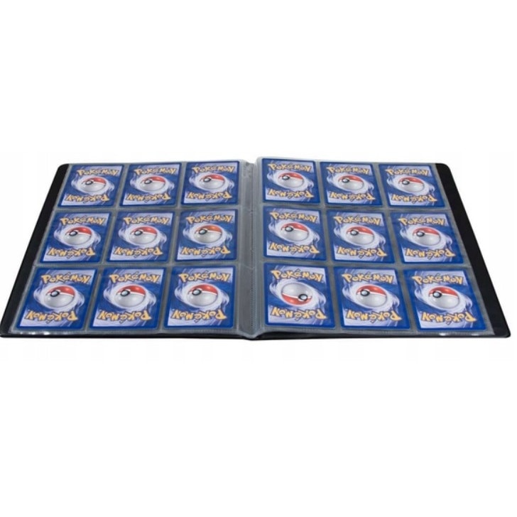 Set 10 carti rare si Album mare 3D de colectie Pokemon, Galben - eMAG.ro