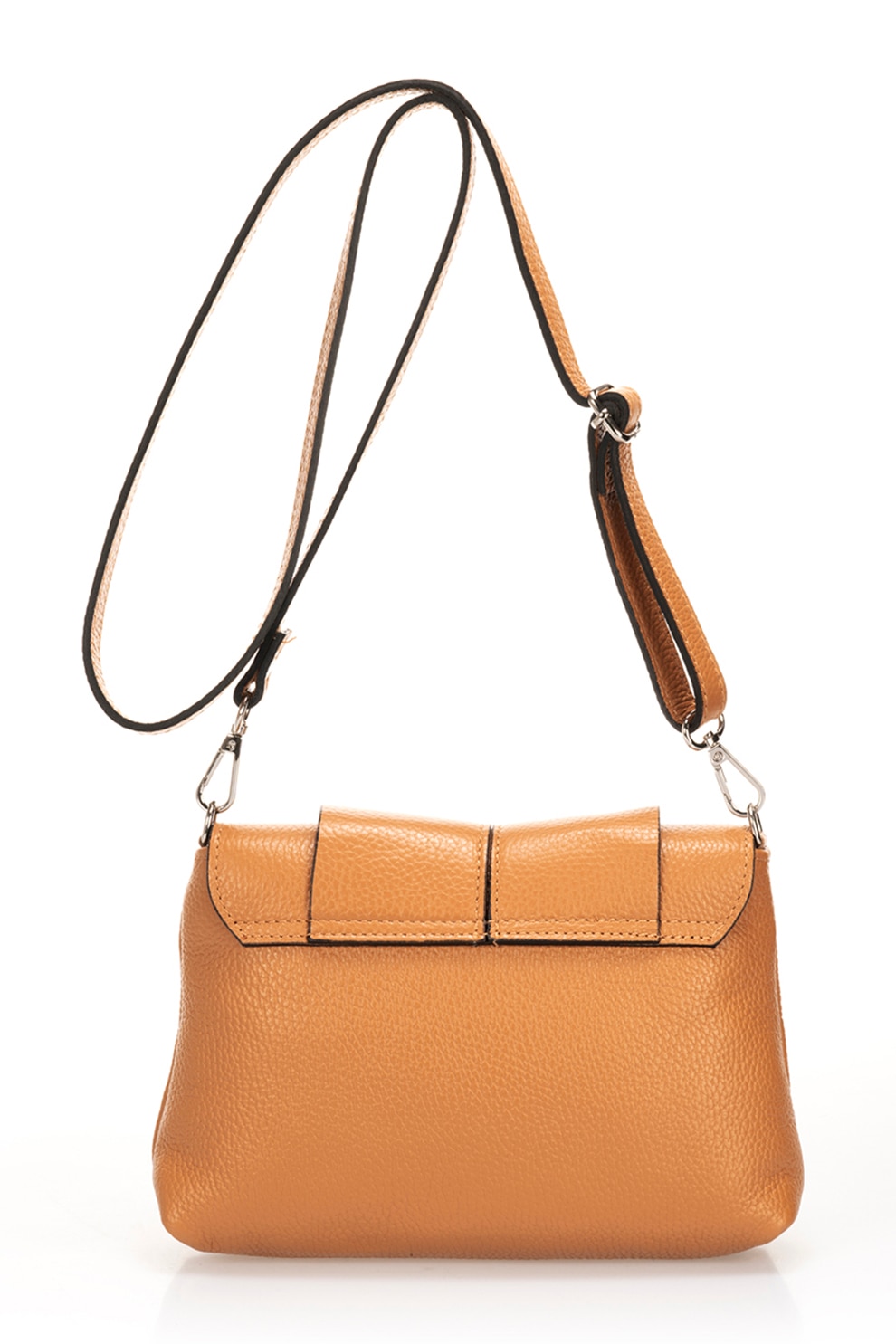 Massimo Castelli, Geanta crossbody din piele, Caramel - eMAG.ro