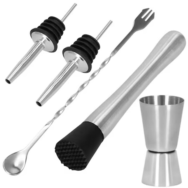 Kit pentru barmani CLASStitude, format din 6 piese, cocktail shaker 700 ...