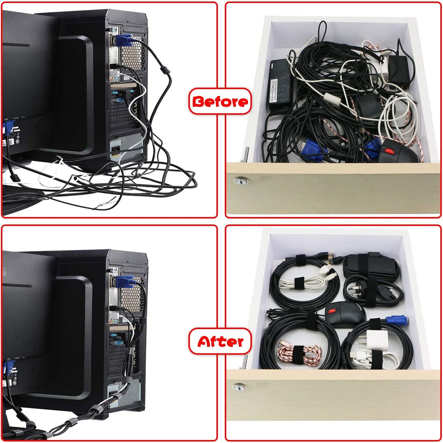 Banda prindere cabluri, Nylon, 5 m, Negru - eMAG.ro