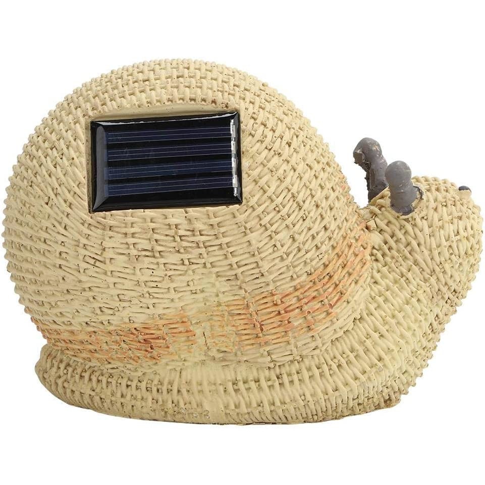 Decoratiune gradina solara, Rasina/ABS/PVC, Forma melc, 150 x 95 mm ...