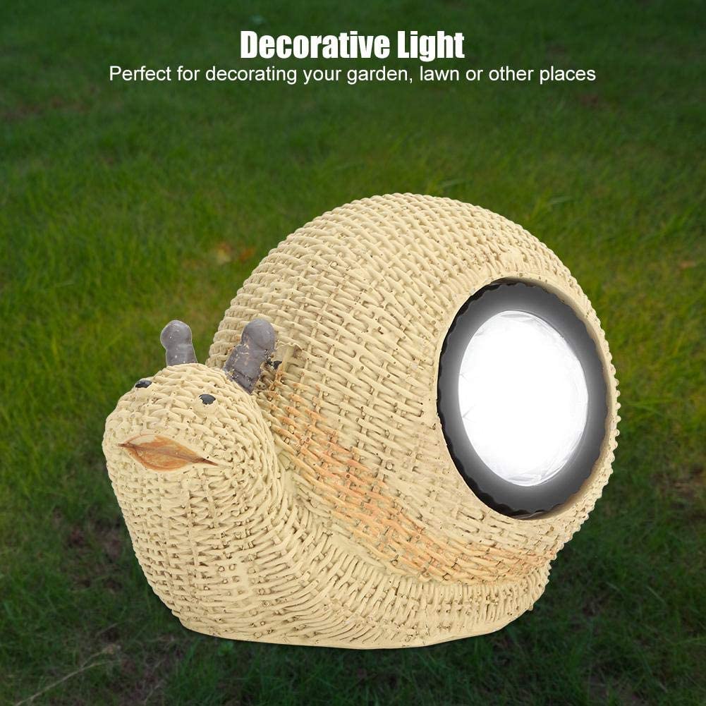 Decoratiune gradina solara, Rasina/ABS/PVC, Forma melc, 150 x 95 mm ...