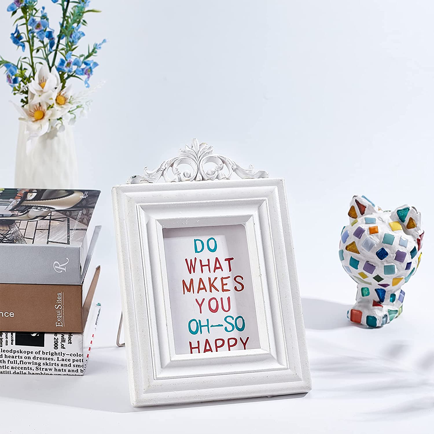 Set 12 suporturi pentru rame foto, Fier, Argintiu - eMAG.ro