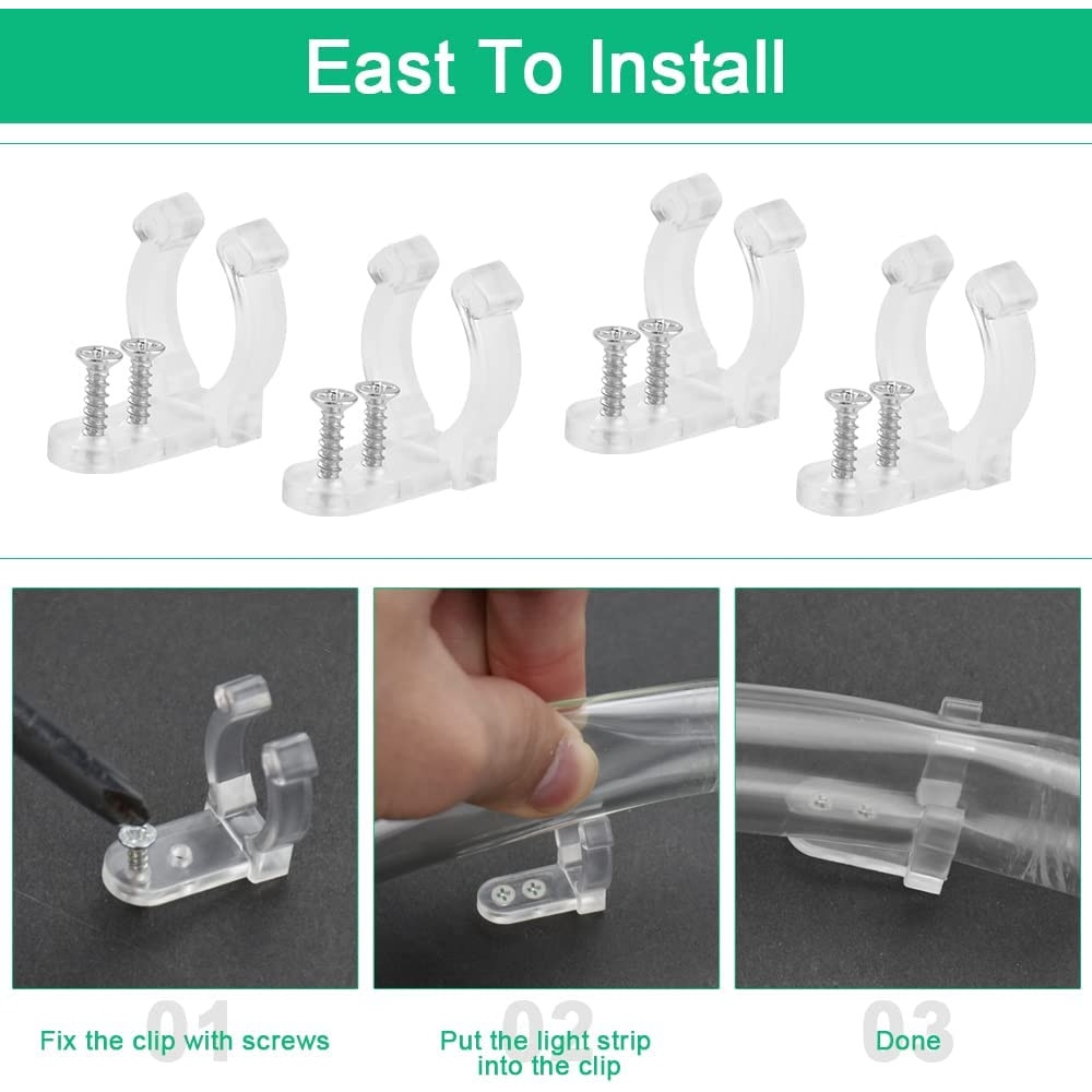 Set 50 cleme prindere, Plastic/PVC, Transparent - eMAG.ro