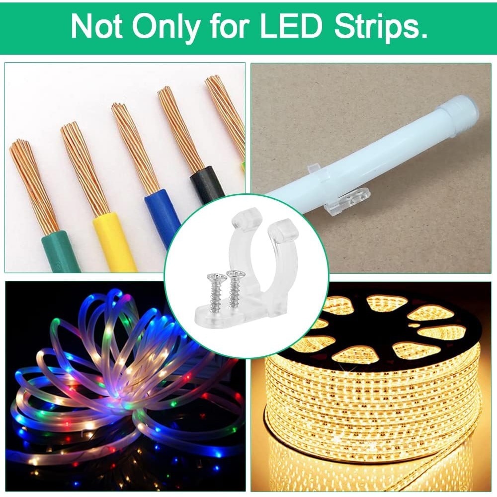 Set 50 cleme prindere, Plastic/PVC, Transparent - eMAG.ro