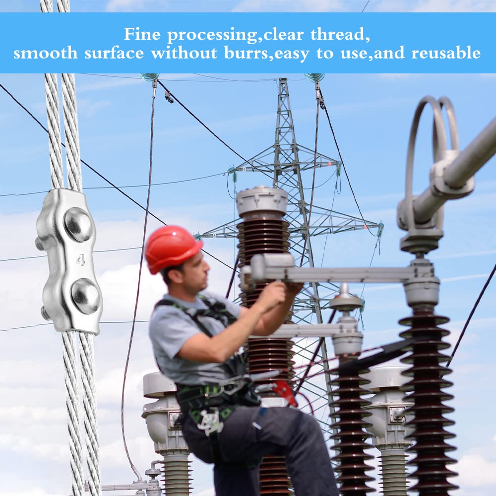 Set 10 cleme fixare cabluri, Inox, Argintiu - eMAG.ro