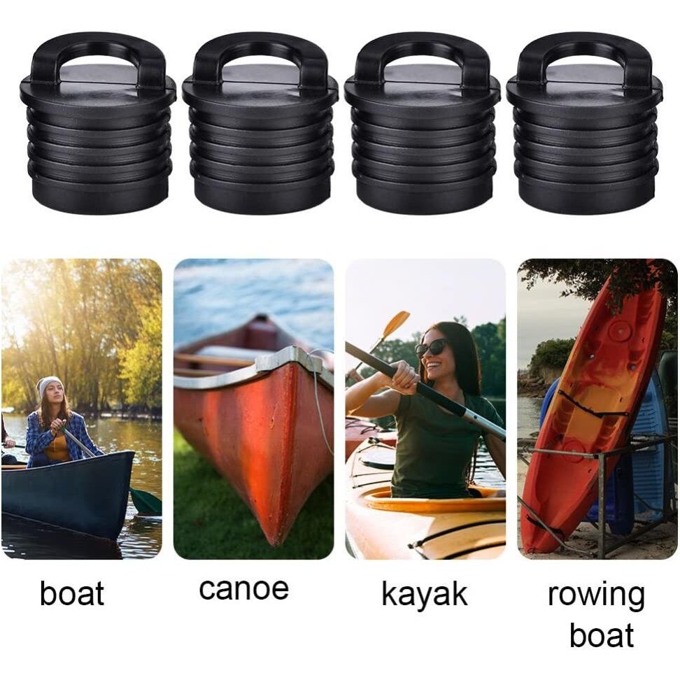 Set 4 dopuri caiac canoe, Cauciuc, Negru - eMAG.ro