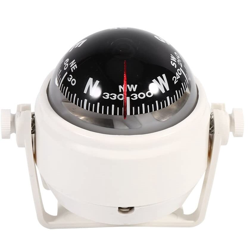 Busola auto multifunctionala, ABS, 74x62x76 mm, Alb - eMAG.ro
