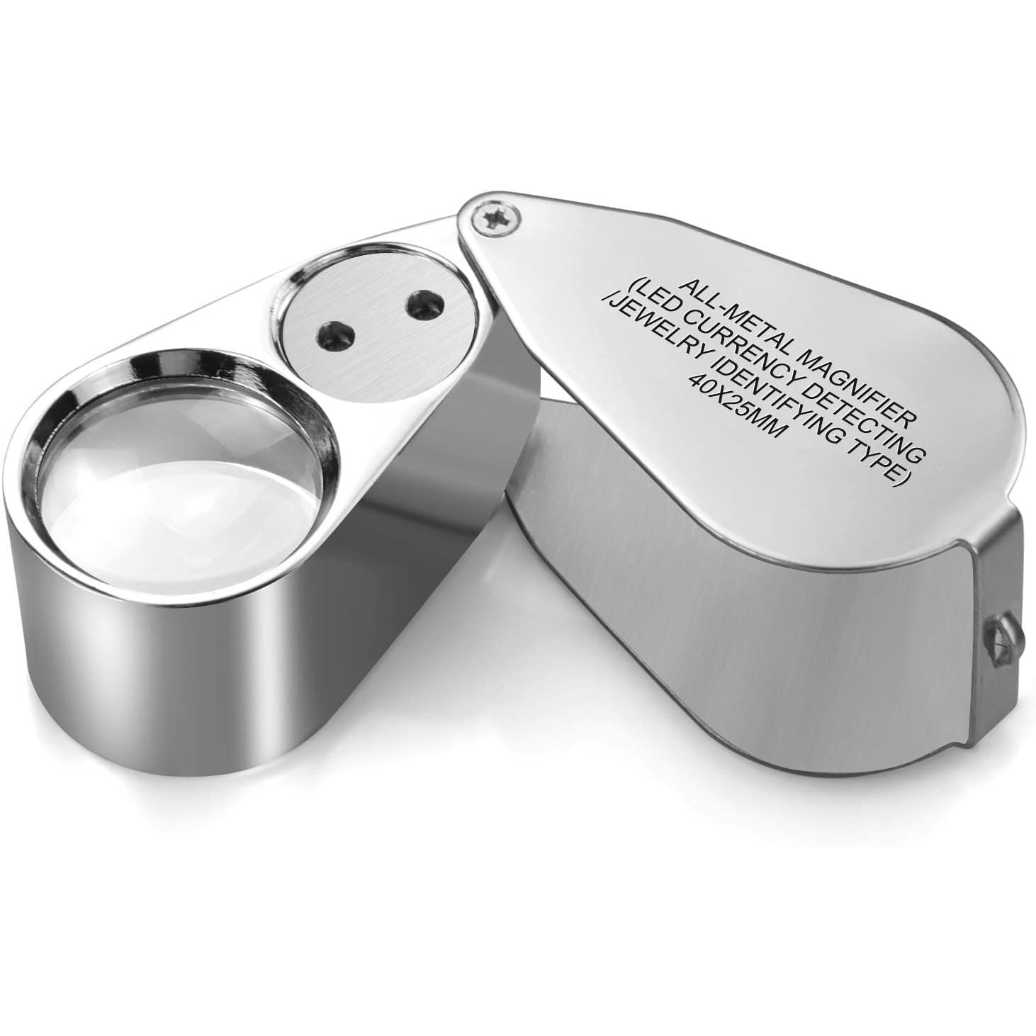 Lupa pliabila cu constructie metalica LED/UV, 40X - eMAG.ro