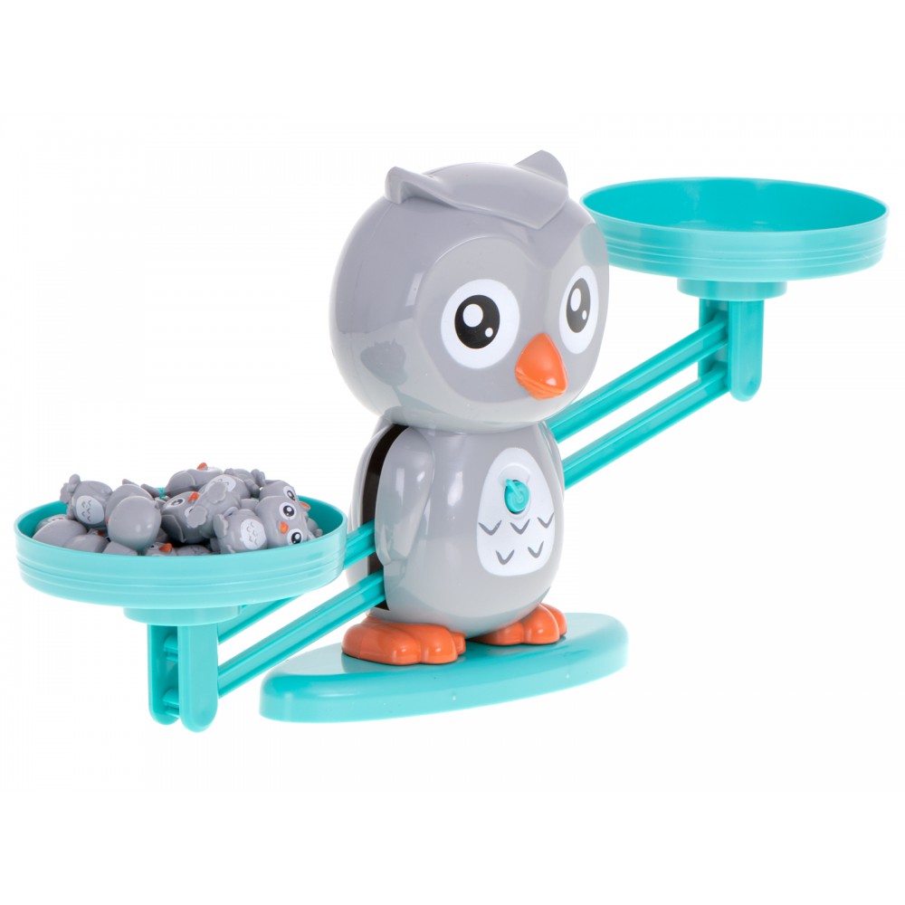 Set joc tip balanta educativ si interactiv, model bufnita, prescolari ...