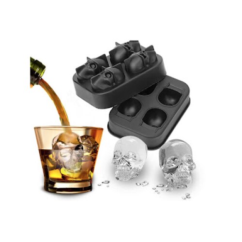 Forma pentru cuburi de gheata model craniu din silicon - eMAG.ro