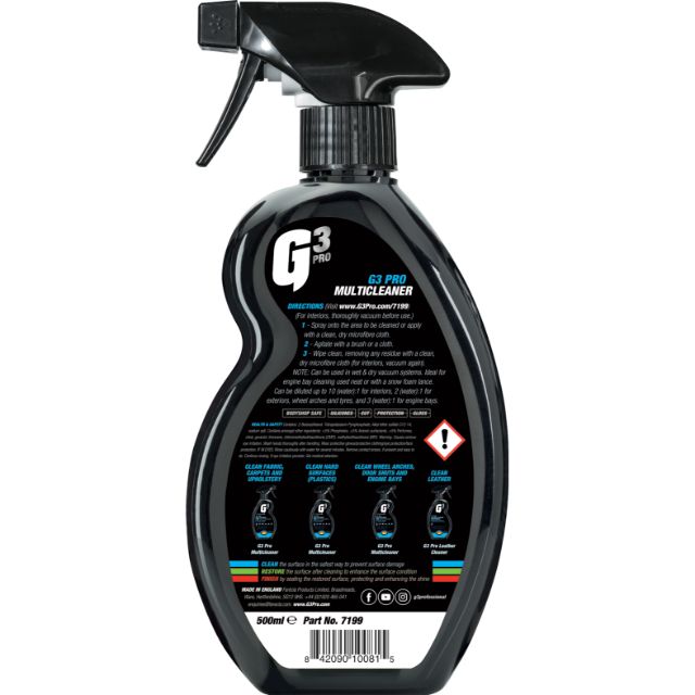 Solutie curatare materiale textile si dure G3 Pro Farecla Multicleaner 500ml - eMAG.ro