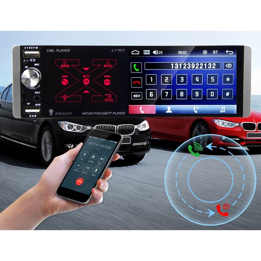 Multiplayer Mp5 Auto Bluetooth Telecomanda 2x Usb Ecran 4.1inch MP3/MP5 ...