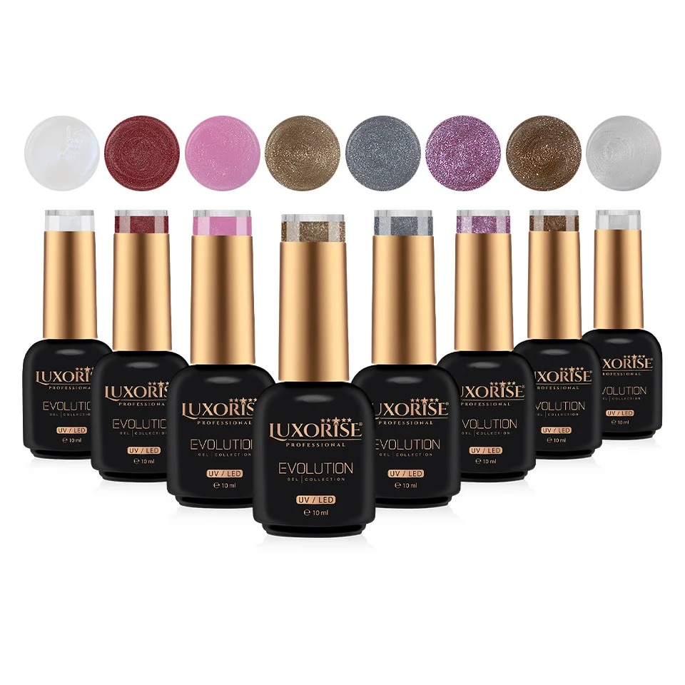 Комплект от 8 полуперманентни лака за нокти LUXORISE Evolution, Bride - eMAG.bg