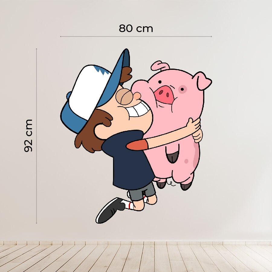 Sticker Decorativ, Dipper And Waddles, 92x80cm - eMAG.ro