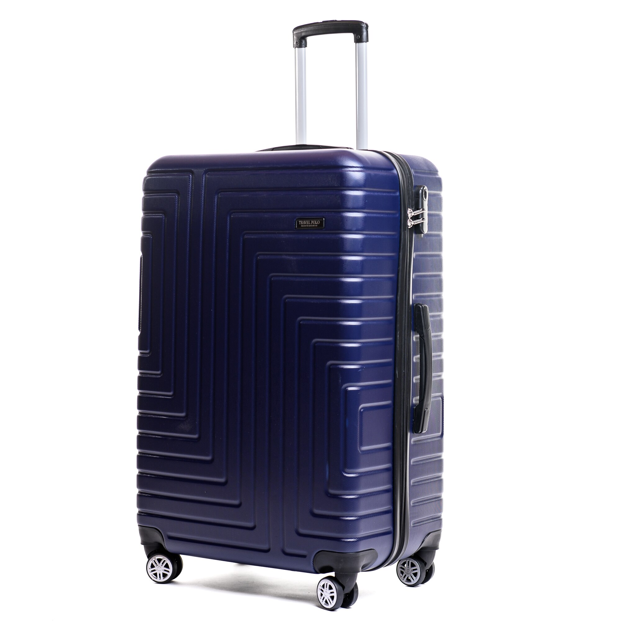 Troler mare, TRAVEL POLO, 78x48x32cm, ABS, A1004, Bleumarin - eMAG.ro