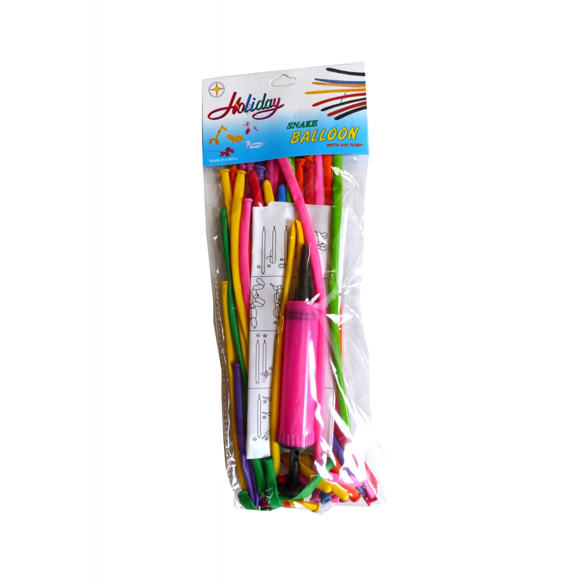 Kit 30 baloane modelaj, asortate, mini pompa inclusa - eMAG.ro