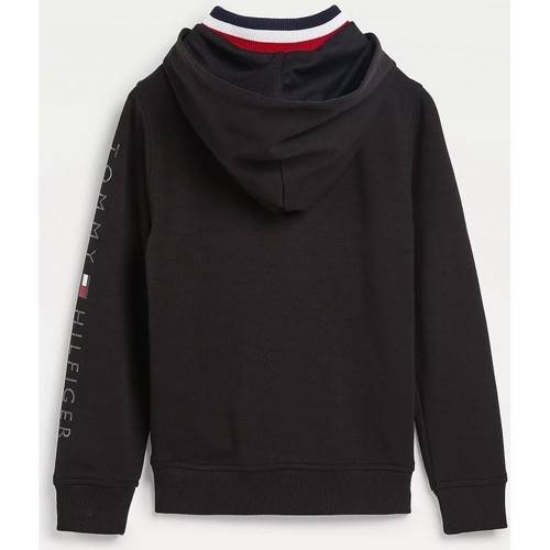 Hanorac copii, Tommy Hilfiger, Bumbac/Poliester, Negru, Marimea 164 cm ...