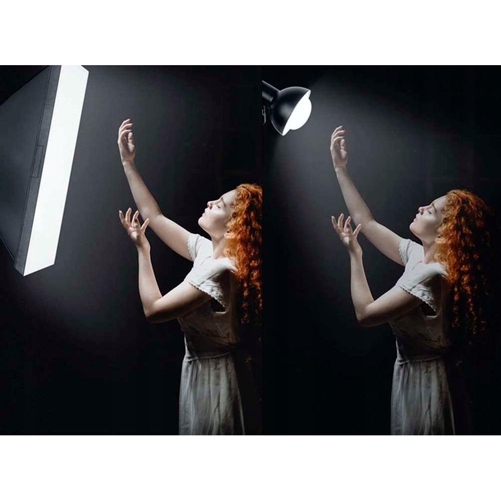 Set profesional de 2 lumini de studio, GearPro, 105W, 50 X 70 cm, Negru ...