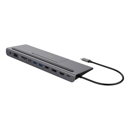 Docking station multiport DELTACO, USB-C PD 85W, 4K UHD, DP, HDMI, VGA ...