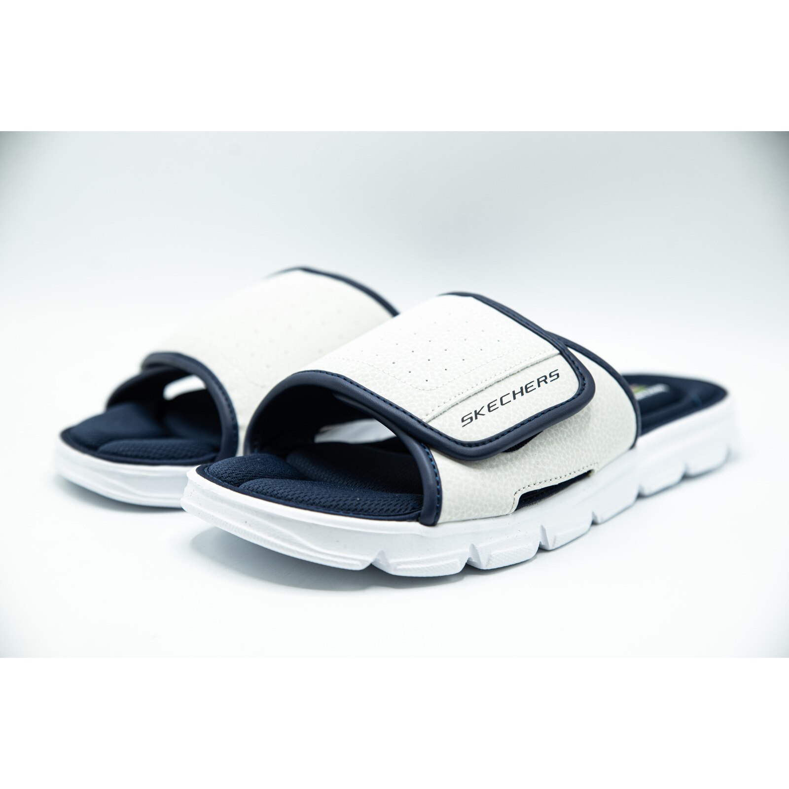 Slapi barbati Skechers Wind Swell 27935, Gri, 43 EU - eMAG.ro
