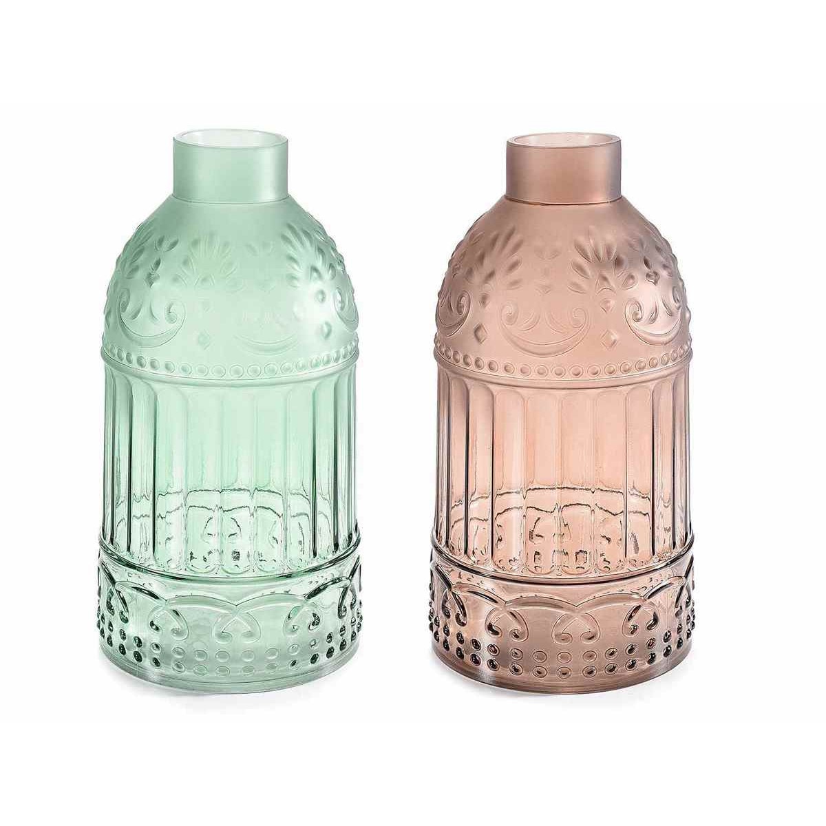 Set 2 vaze flori sticla 15x28 cm - eMAG.ro