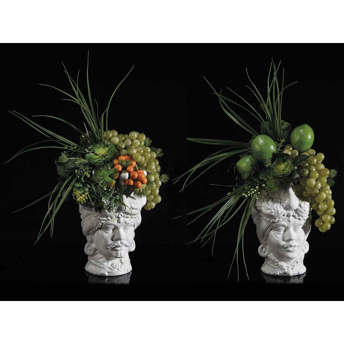 Set 2 vaze flori portelan alb 16.5x16.5x26.5 cm - eMAG.ro