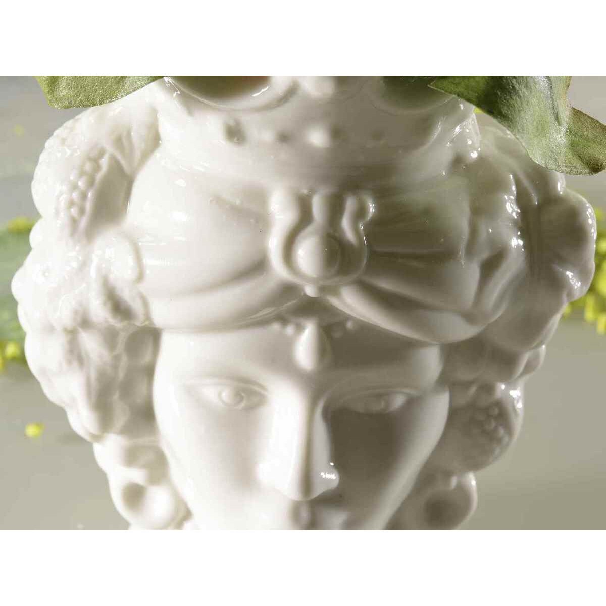 Set 2 vaze flori portelan alb 9.5x7x12.5 cm - eMAG.ro