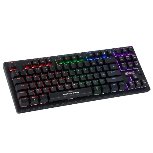 Tastatura gaming, Marvo, KG901, USB, Multimedia, iluminare de fundal ...