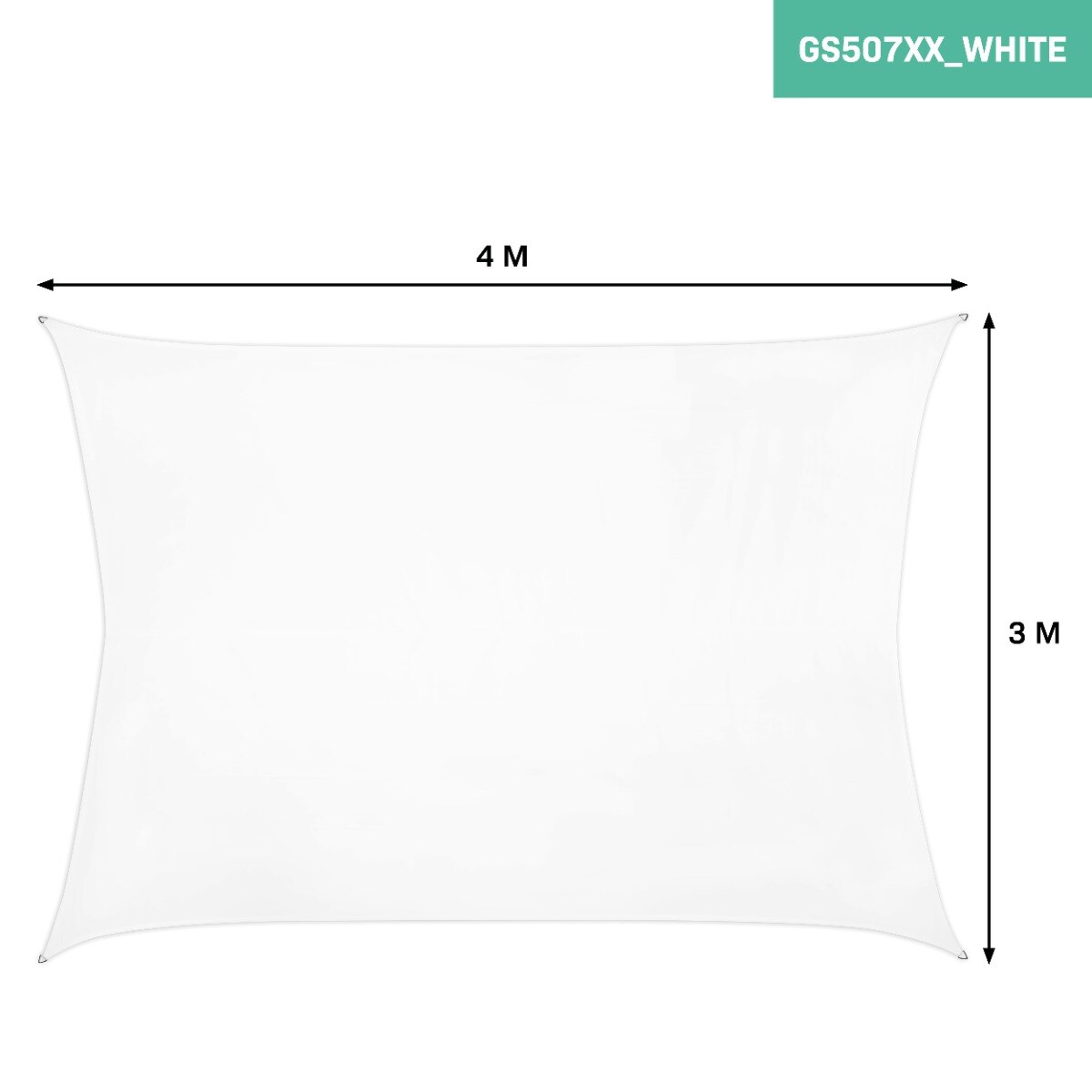 Copertina dreptunghiulara VONROC, GS507XX_WHITE, alba, 400x300cm ...