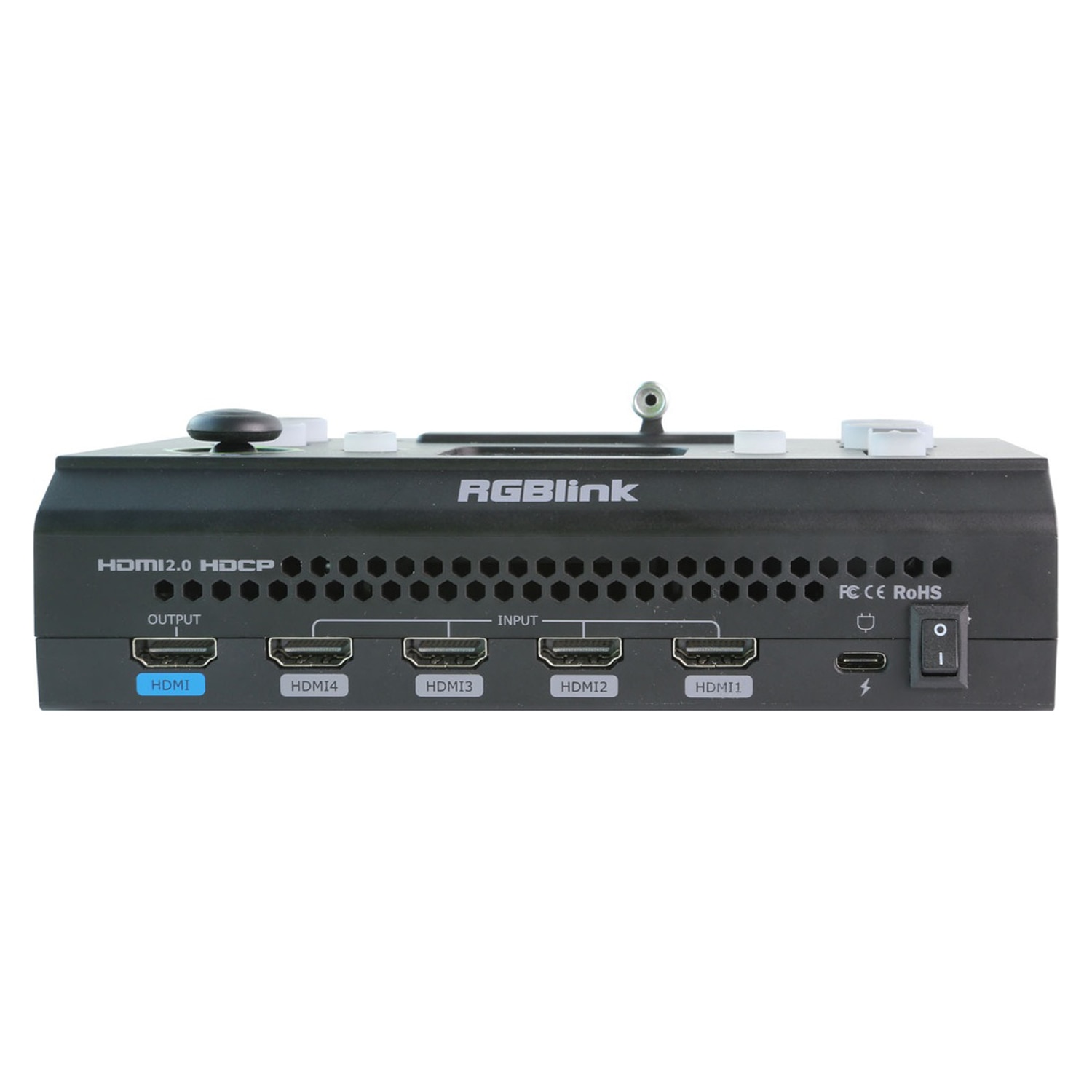 Switcher video streaming HDMI, RGBlink Mini Pro V2, 2 canale, USB 3.0, SMPTE, VESA, Chroma Key ...