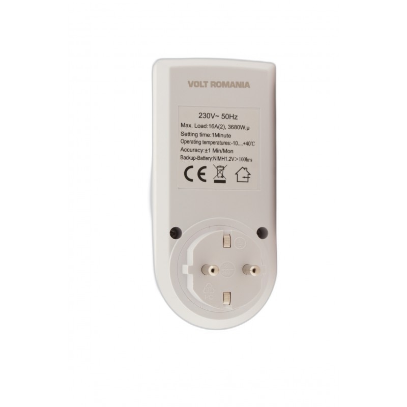 Priza programabila digital saptamanal VRTMR02 - eMAG.ro