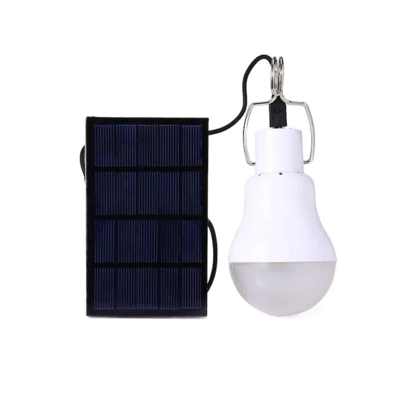 Bec si sistem economic SMD Led cu incarcare Solara, plus mini panou ...