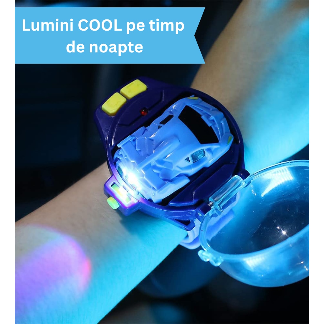 Jucarie interactiva, control ceas cu masina detasabila de curse, Danex ...