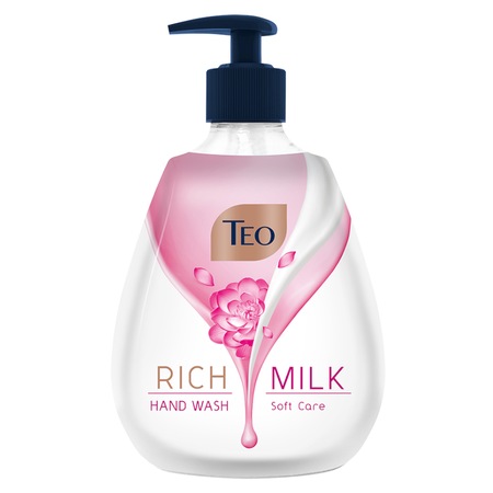 Set 4 x Sapun Lichid Teo Rich Milk Soft Care, 400 ml - eMAG.ro