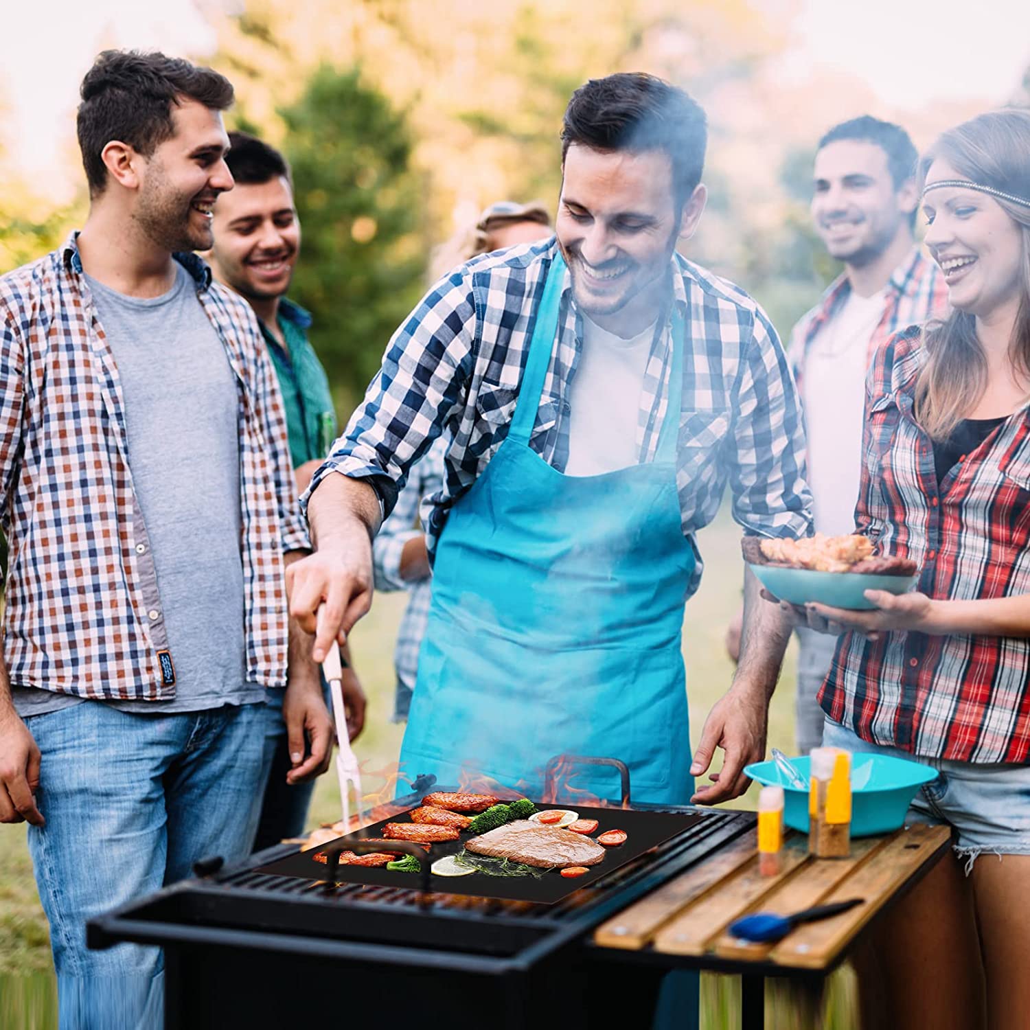 Подложка за грил, MunDeir, Черна - eMAG.bg