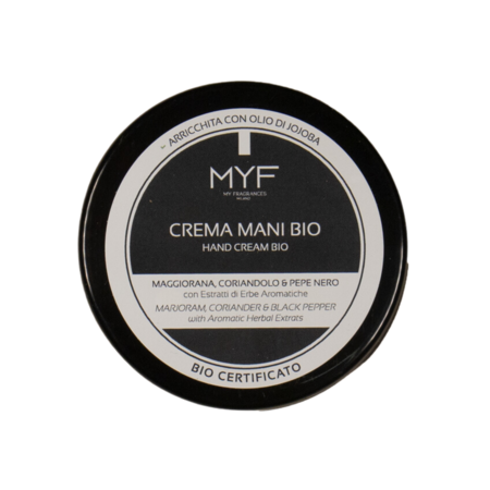 Crema de maini MYF, 50 ML, BIO, contine maghiran, coriandru si piper ...