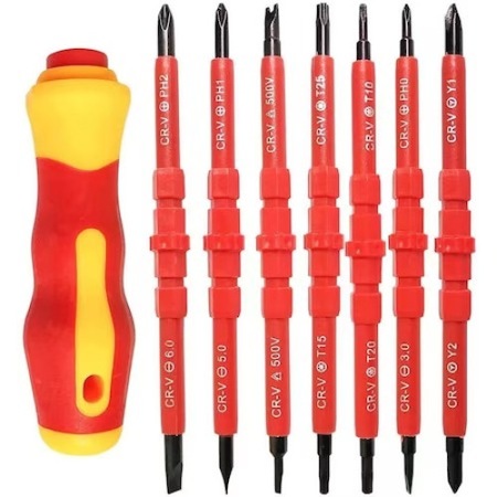Set de surubelnite izolate pentru panouri electrice si prize, 7 bucati ...