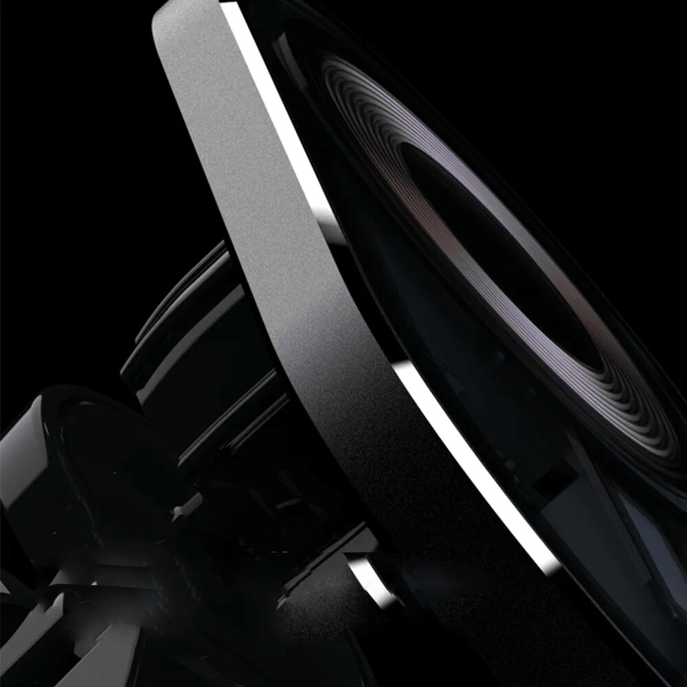 Incarcator Auto Magnetic iFan, 15W Wireless QI Oval din aliaj de ...