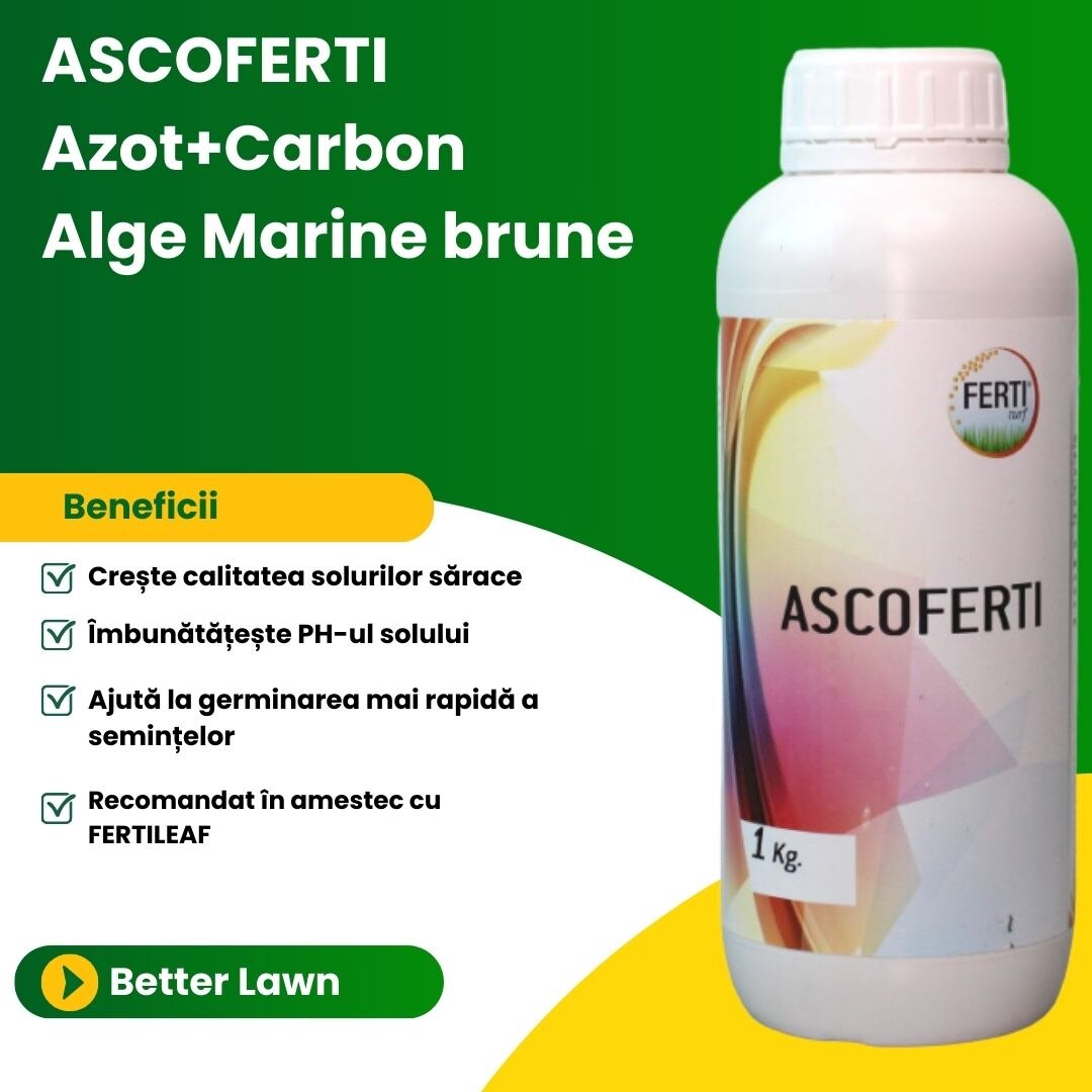 Ingrasamant foliar Ascoferti pentru gazon 1 litru, acoperire 1000 mp2 ...