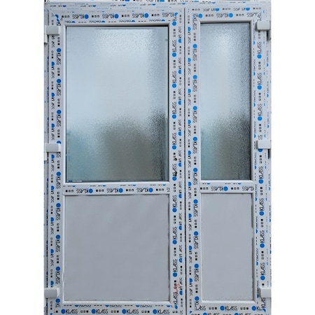 Usa exterior dubla termopan(PVC) Hamburg, culoare alb, dimensiune ...