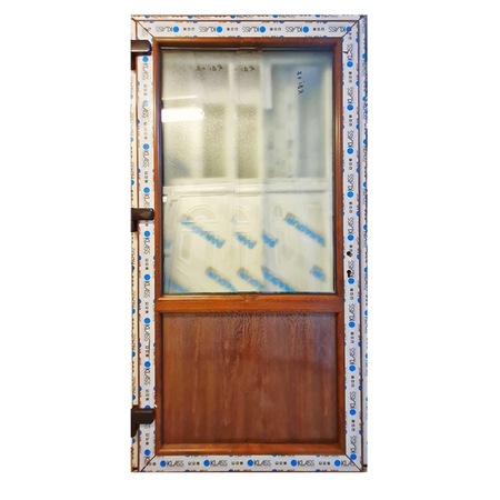 Usa exterior termopan(PVC) Hamburg, culoare stejar auriu, dimensiune ...