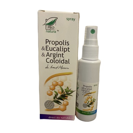 Spray Propolis & Eucalipt & Argint Coloidal 50 mililitri - eMAG.ro