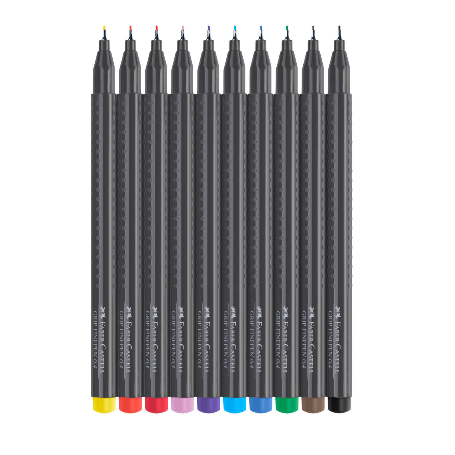 Set 10 linere 0.4mm grip Faber-Castell - eMAG.ro
