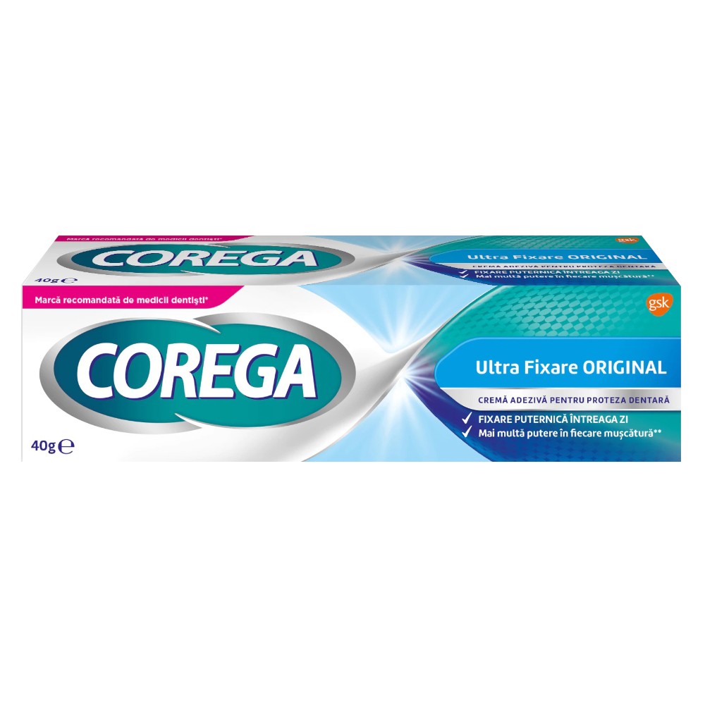 Set 2 x Crema Adeziva pentru Proteza Dentara Corega Ultra Fixare ...